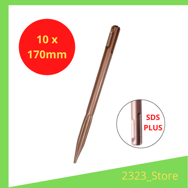 TAIWAN HEAVY DUTY 10 x 170mm SDS PLUS POINT CHISEL FOR DEMOLITION ...