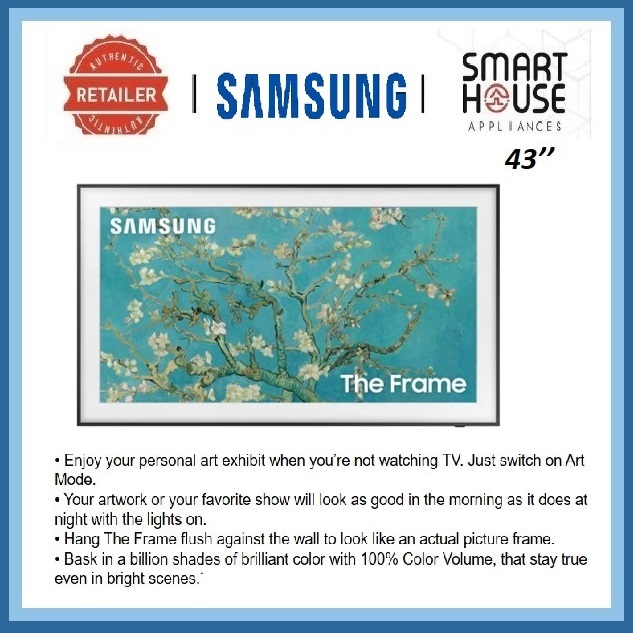 FREE SHIPPING !! Samsung Frame TV 43 Inch The Frame 43" QLED Smart ...