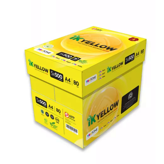IK Yellow Kertas A4 Paper 70gsm & 80gsm | 500 - 2500 sheets / Keping ...