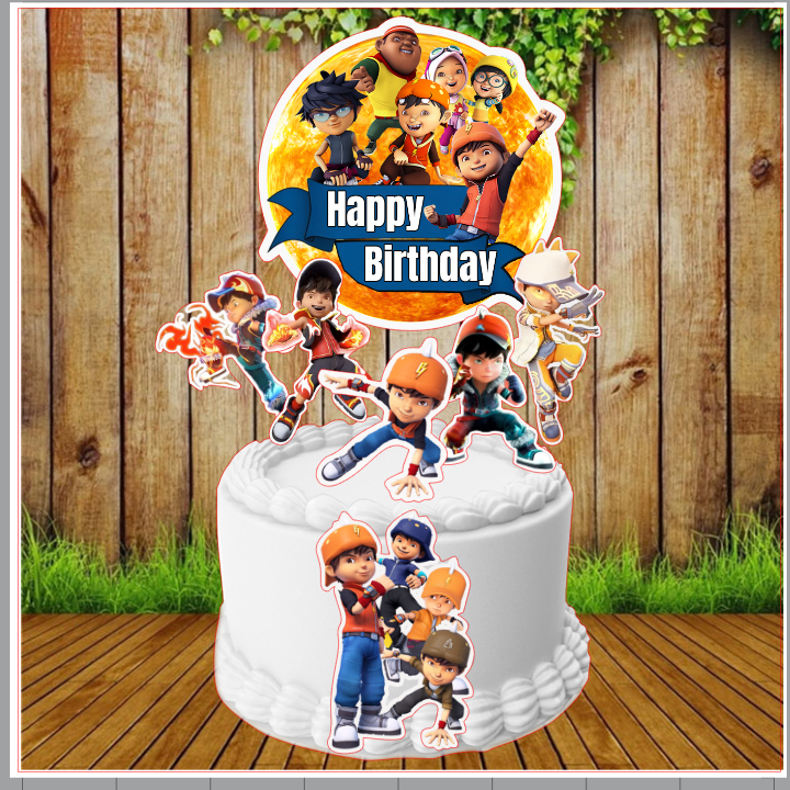 BOBOIBOY CAKE TOPPER 029 | Shopee Malaysia