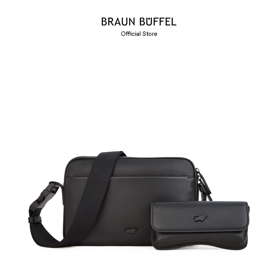 Braun Buffel Haas Small Messenger In Black | Shopee Malaysia