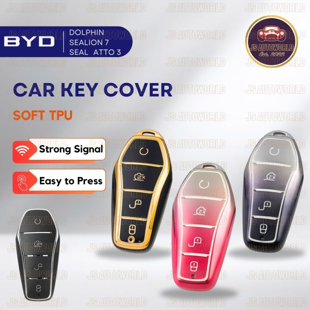 BYD Dolphin Atto 3 Sealion 7 Seal Key Cover Kunci Car Key Case Holder ...