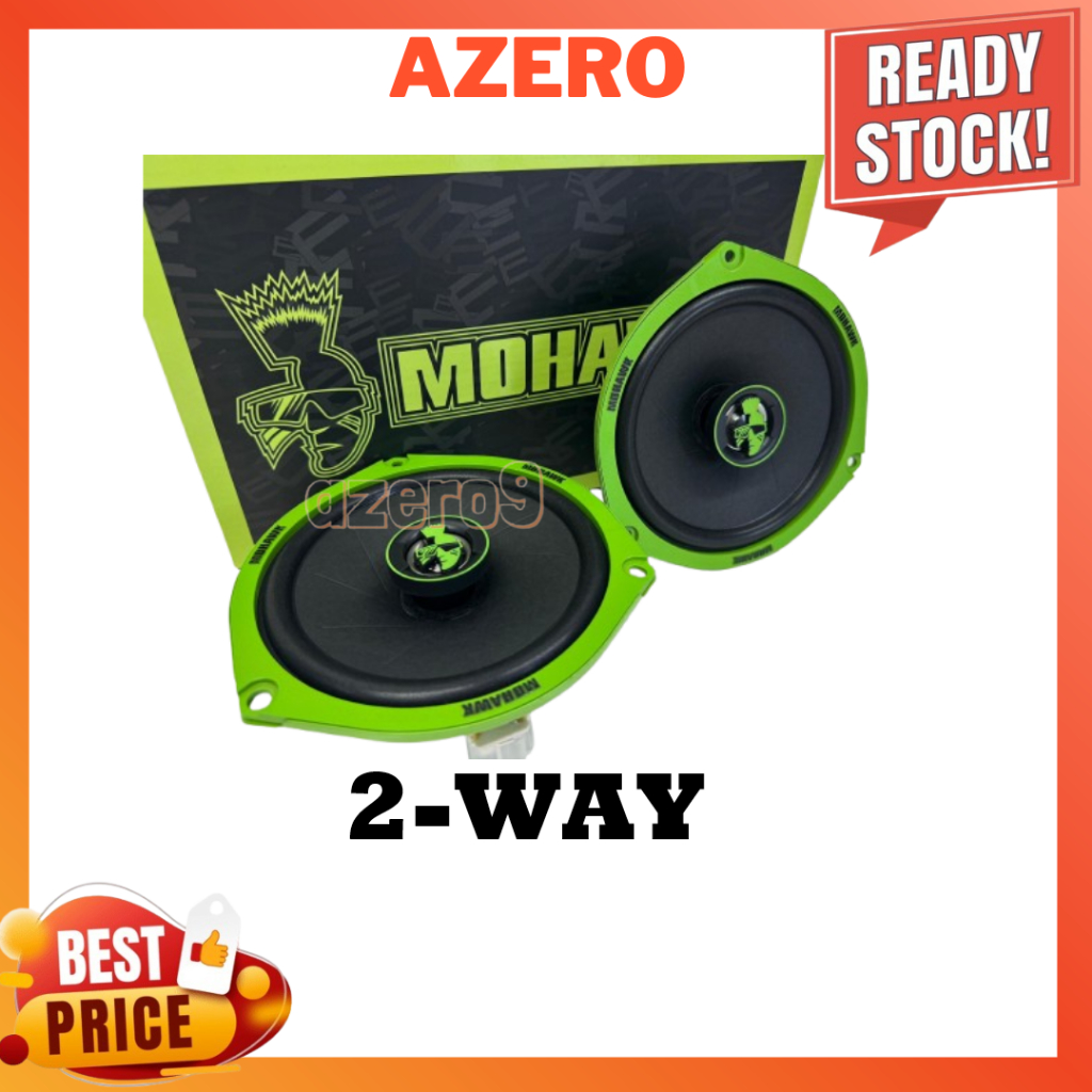 MOHAWK 6 INCH MID BASS 2WAY UNIVERSAL CAR SPEAKER | Shopee Malaysia
