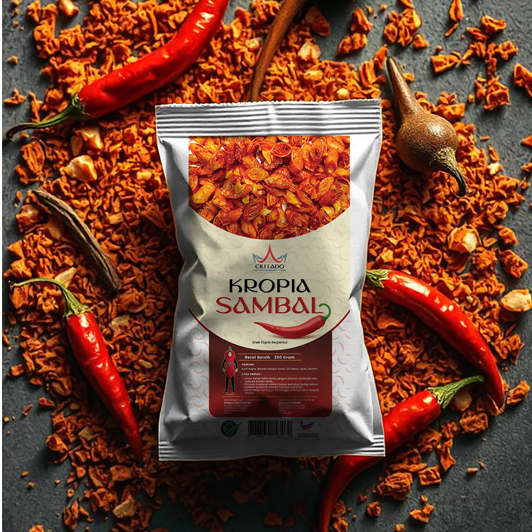 Cili Lado : Kropia Sambal : 250 Gram : Snek Popia Berperisa : 10 paket ...