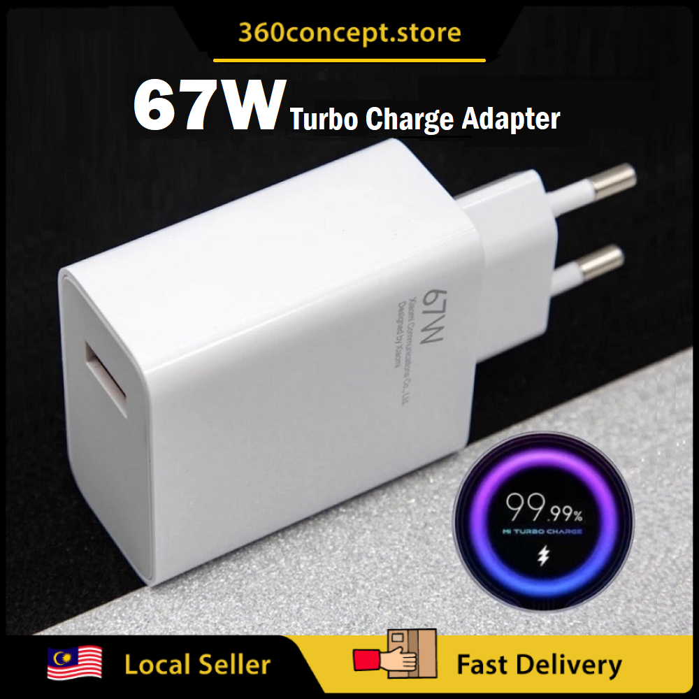 Pengecas Xiaomi 67W / 33W Adapter Type-C Turbo Charge Untuk Mi 12, Mi ...