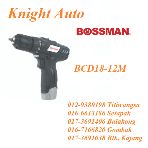 BOSSMAN - 12V Cordless Drill Driver (Bare Machine) (BCD18-12M) | Shopee Malaysia