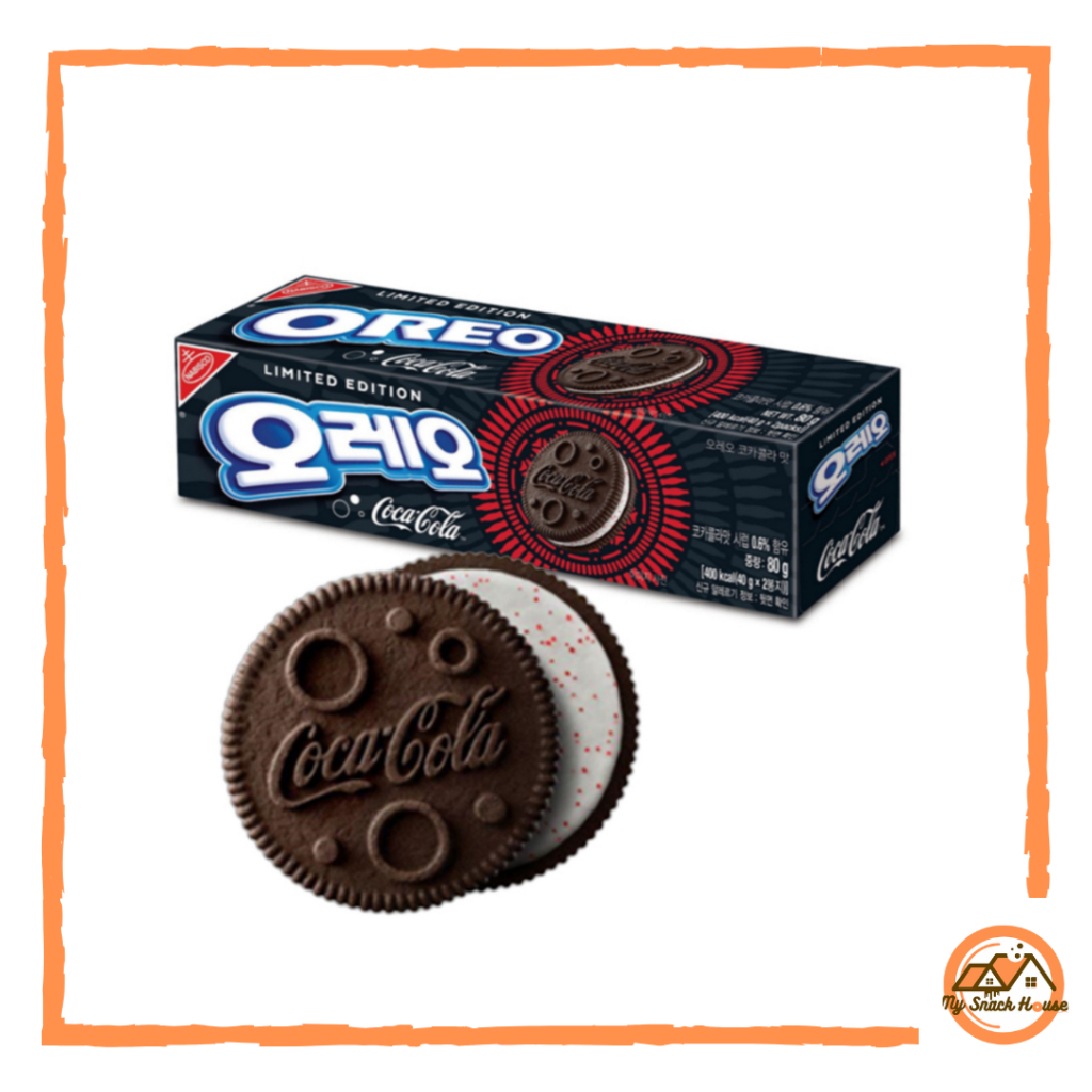 Korea Oreo Coca Cola Flavor 80g Limited Edition 奥利奥可口可乐口味 80g | Shopee ...