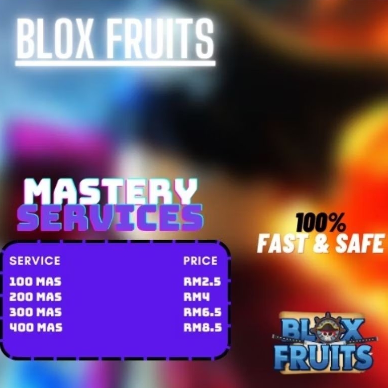 Blox Fruit Mastery Service | Shopee Malaysia