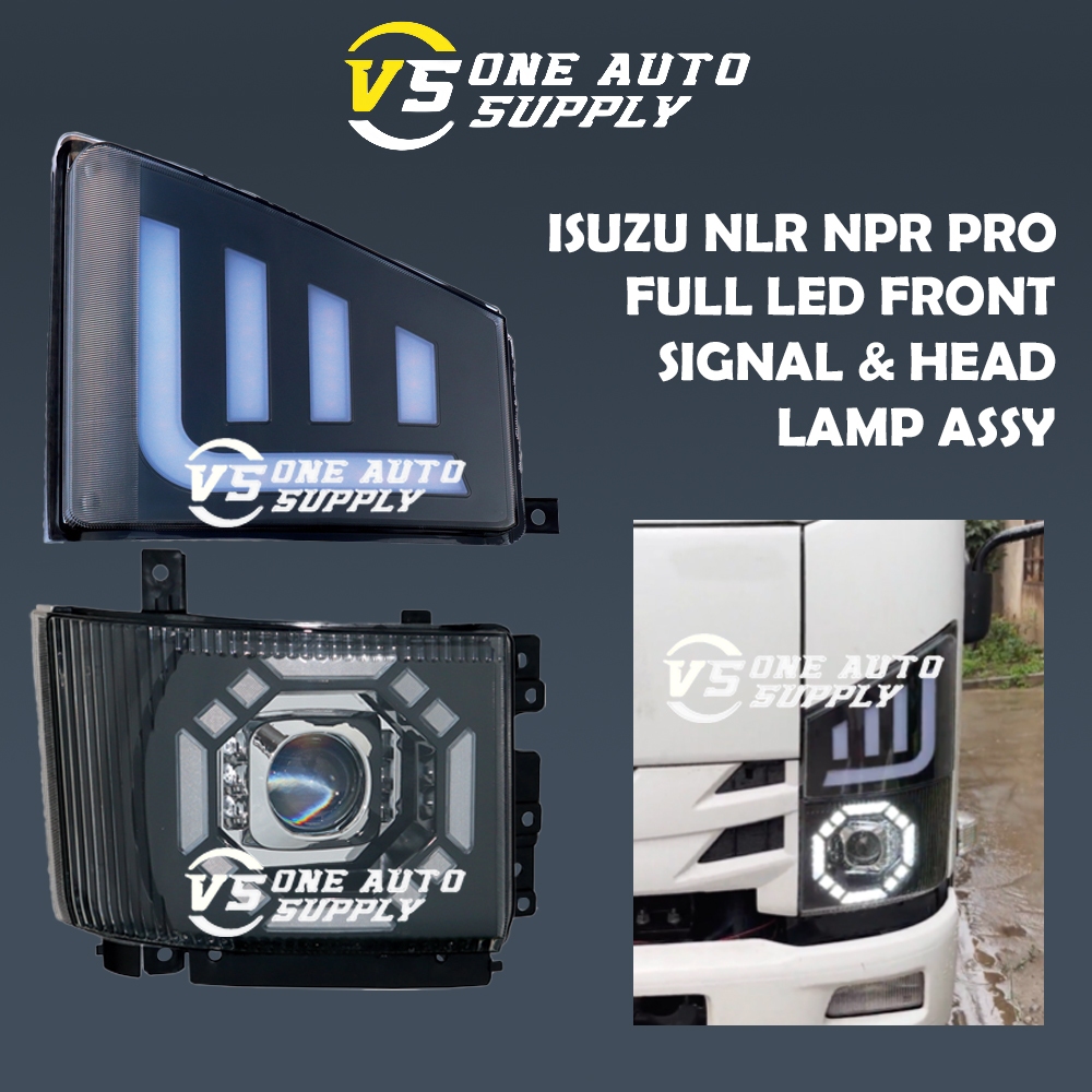 ISUZU NLR NPR PRO FULL LED FRONT SIGNAL & HEAD LAMP ASSY V2 | Shopee ...