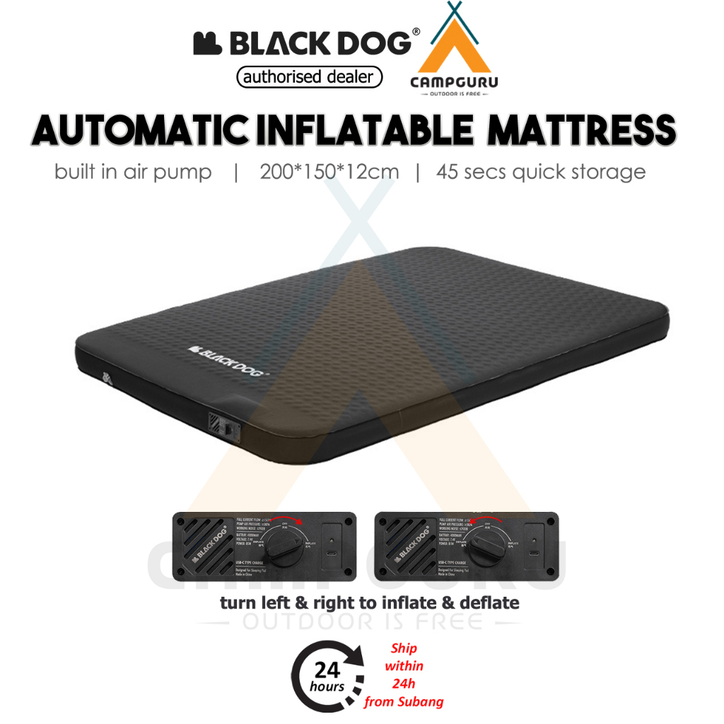 Blackdog Automatic Inflatable Mattress Bed with Built In Air Pump ...