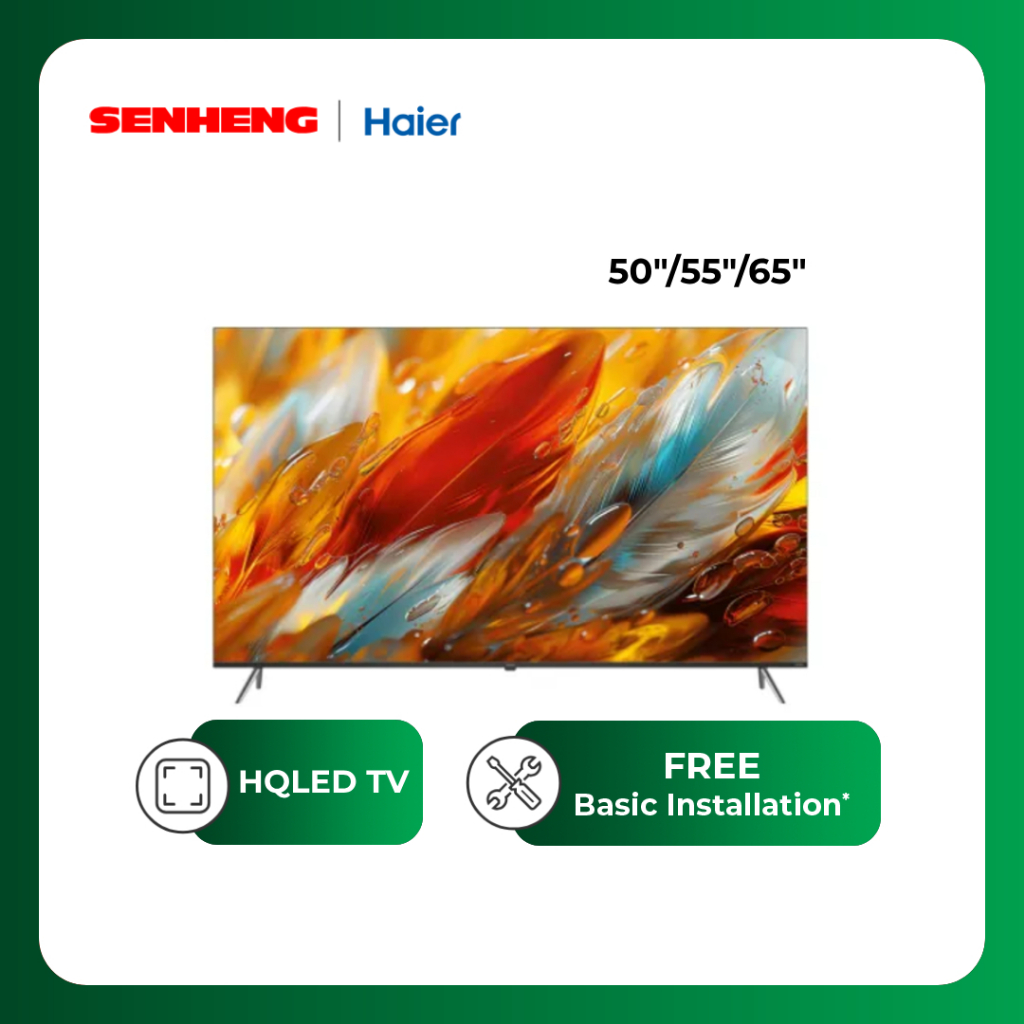 Haier HQLED 4K UHD TV S75EUG (50" / 55" / 65") Televisyen | Shopee Malaysia