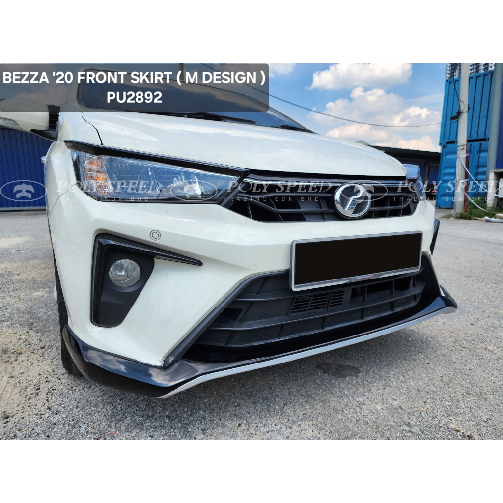 Perodua Bezza 2020-2024 M Design Front Skirt PU Body Kit Ready Stock ...