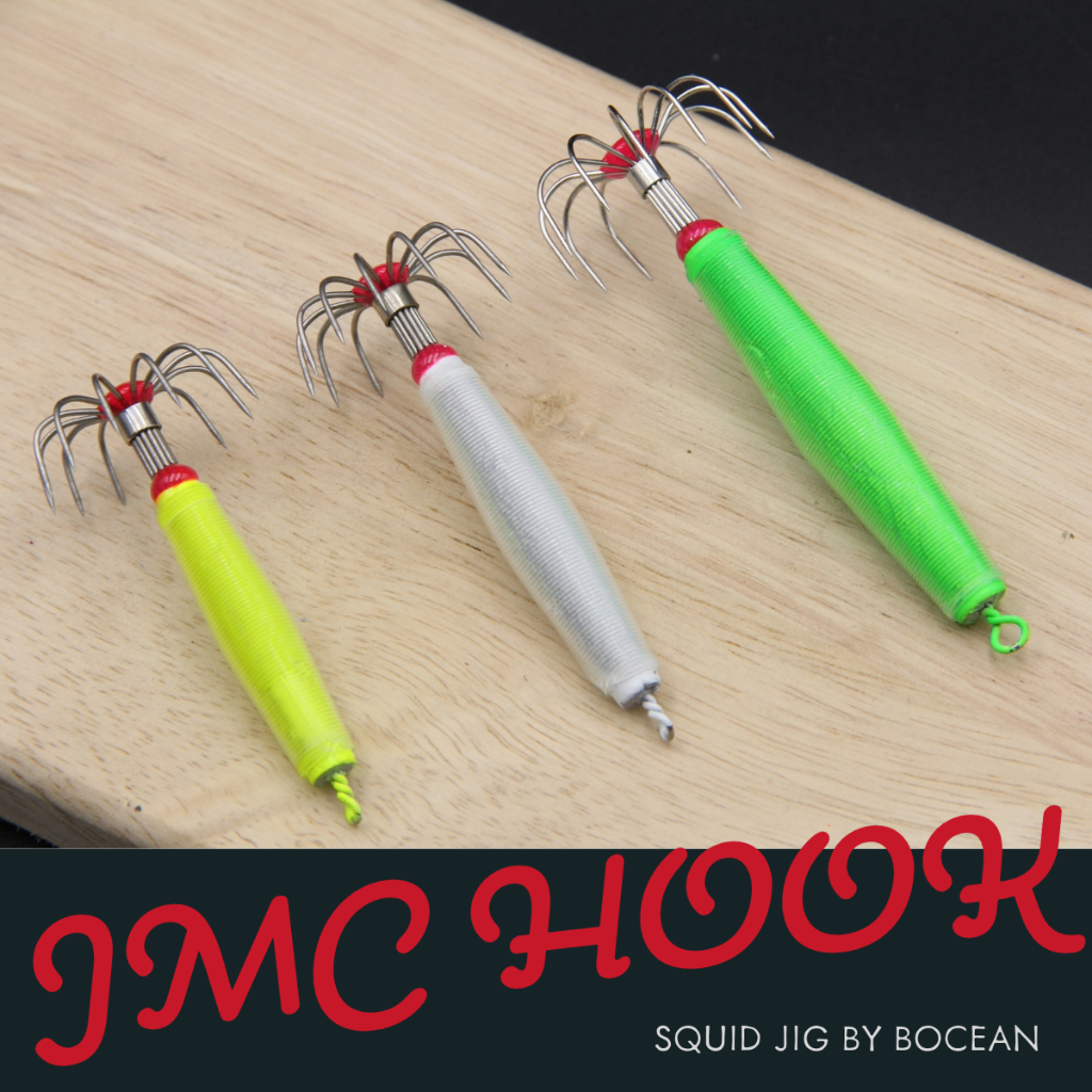 BOCEAN LASER JMC SQUID JIG HOOK CANDAT SOTONG Gewang Sotong Perambut ...