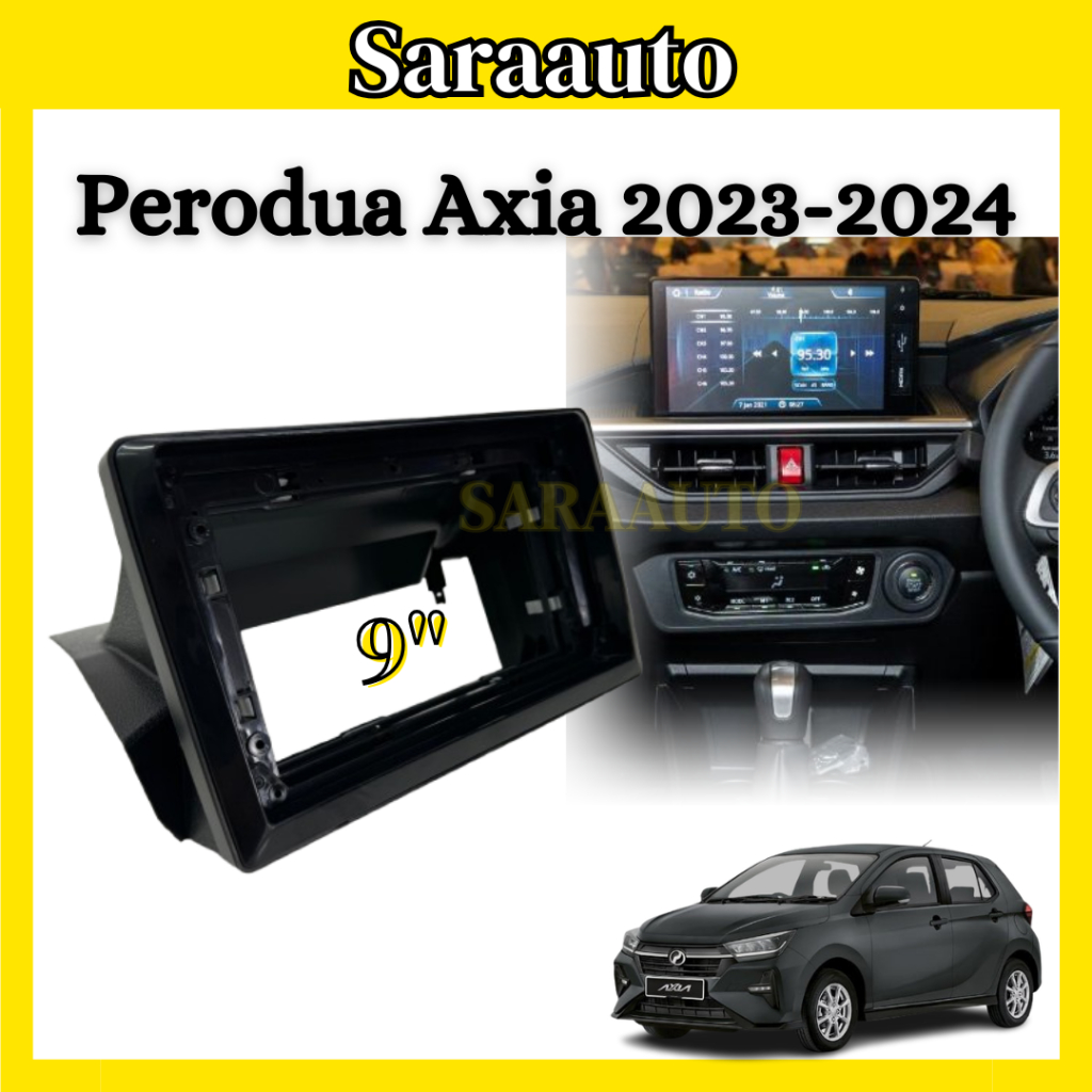 Android Player Casing 9" Inch Perodua Axia 2023-2024 V2 | Shopee Malaysia
