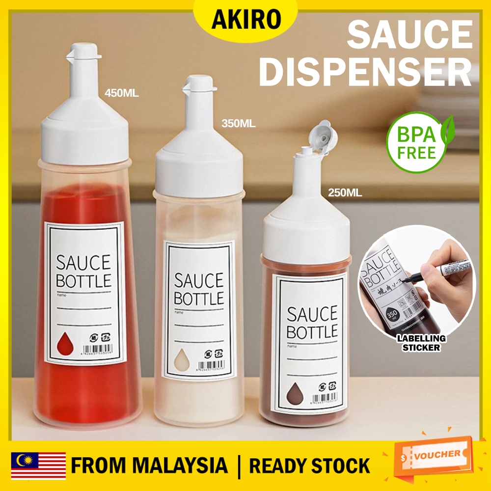 AKIRO Sauce Squeezer BPA-FREE Syrup Mustard Ketchup Condiment Sauce ...