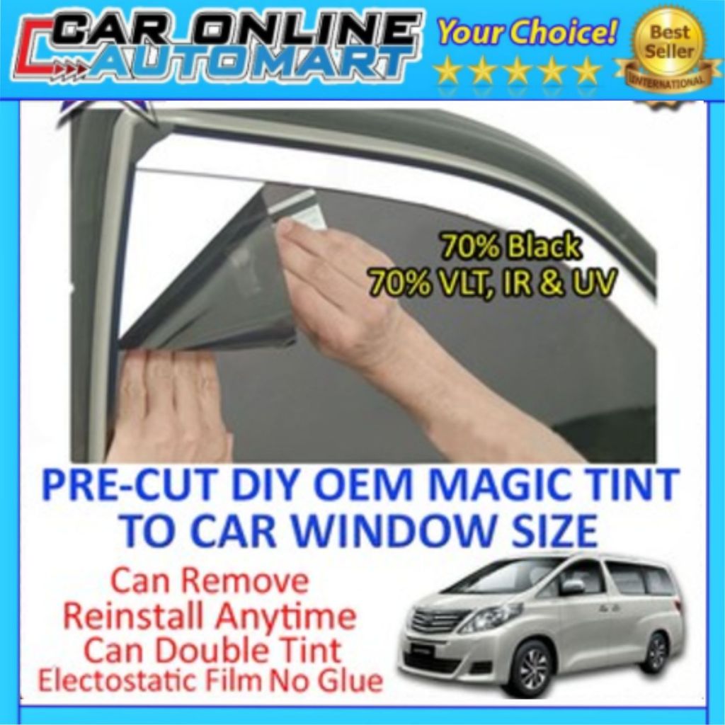 Magic Tint/Magic Tinted Solar Window - Black/Toyota Alphard 2008-2014 ...