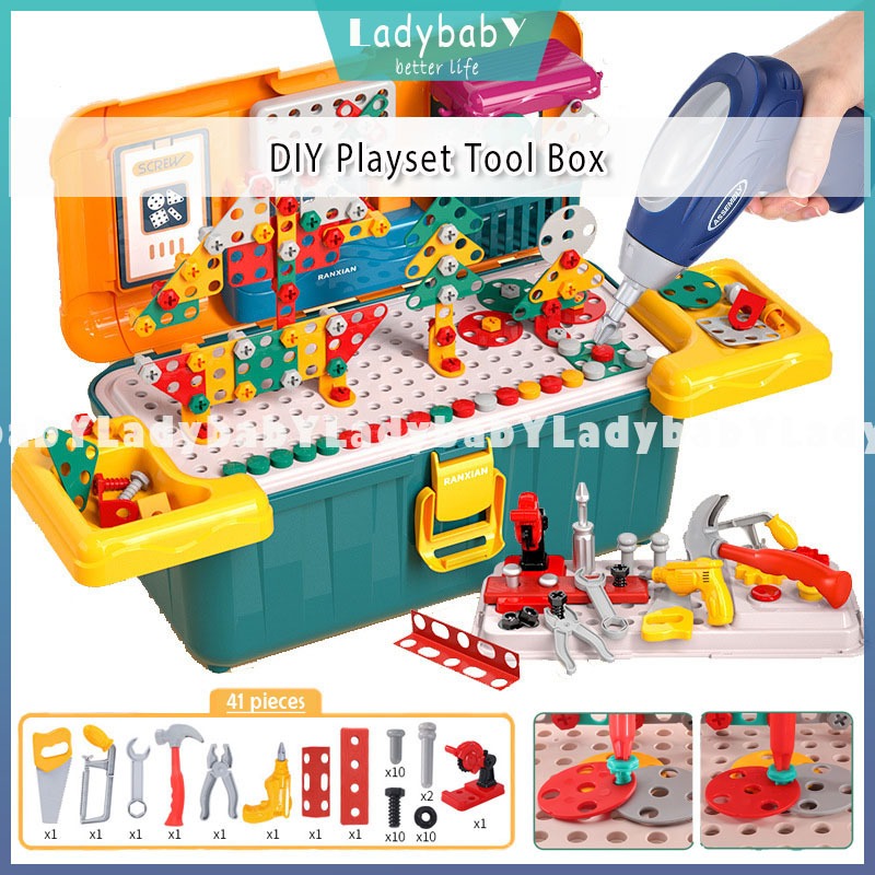 DIY Playset Tool Box Hand Practicing Skew Engineer Learning Creation ...