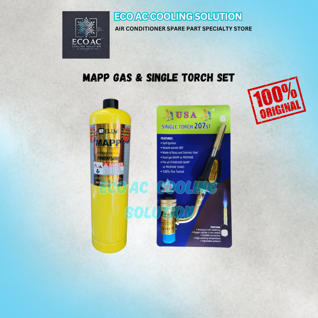 MAPP GAS & WELDING TORCH SET / SET GAS MAPP & OBOR KIMPALAN | Shopee ...