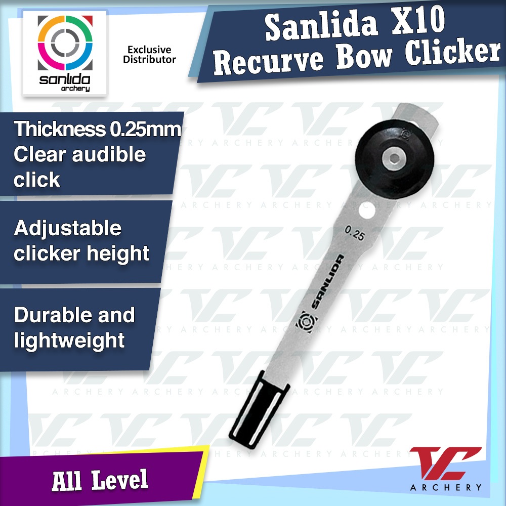 V Club Archery Sanlida X10 Recurve Bow Clicker - Clear Audible Click ...
