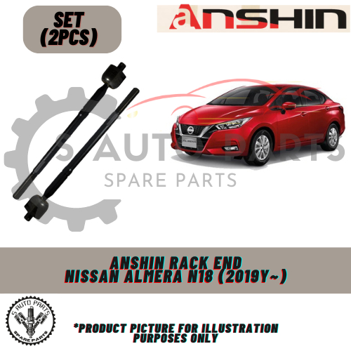 NISSAN ALMERA N18 (2019Y~) BRAND 100% ANSHIN RACK END (2PCS) | Shopee ...