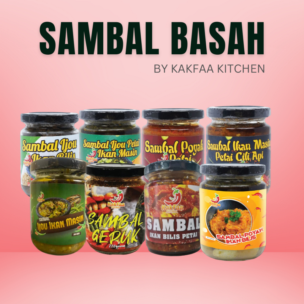 Sambal Bilis Petai Ikan Masin Talang KAKFAA 200g Ready To Eat Muslim ...