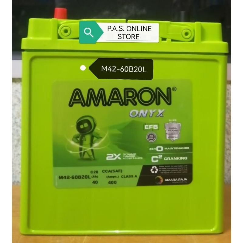 M42L-60B20L AMARON ONYX EFB BATTERY | Shopee Malaysia