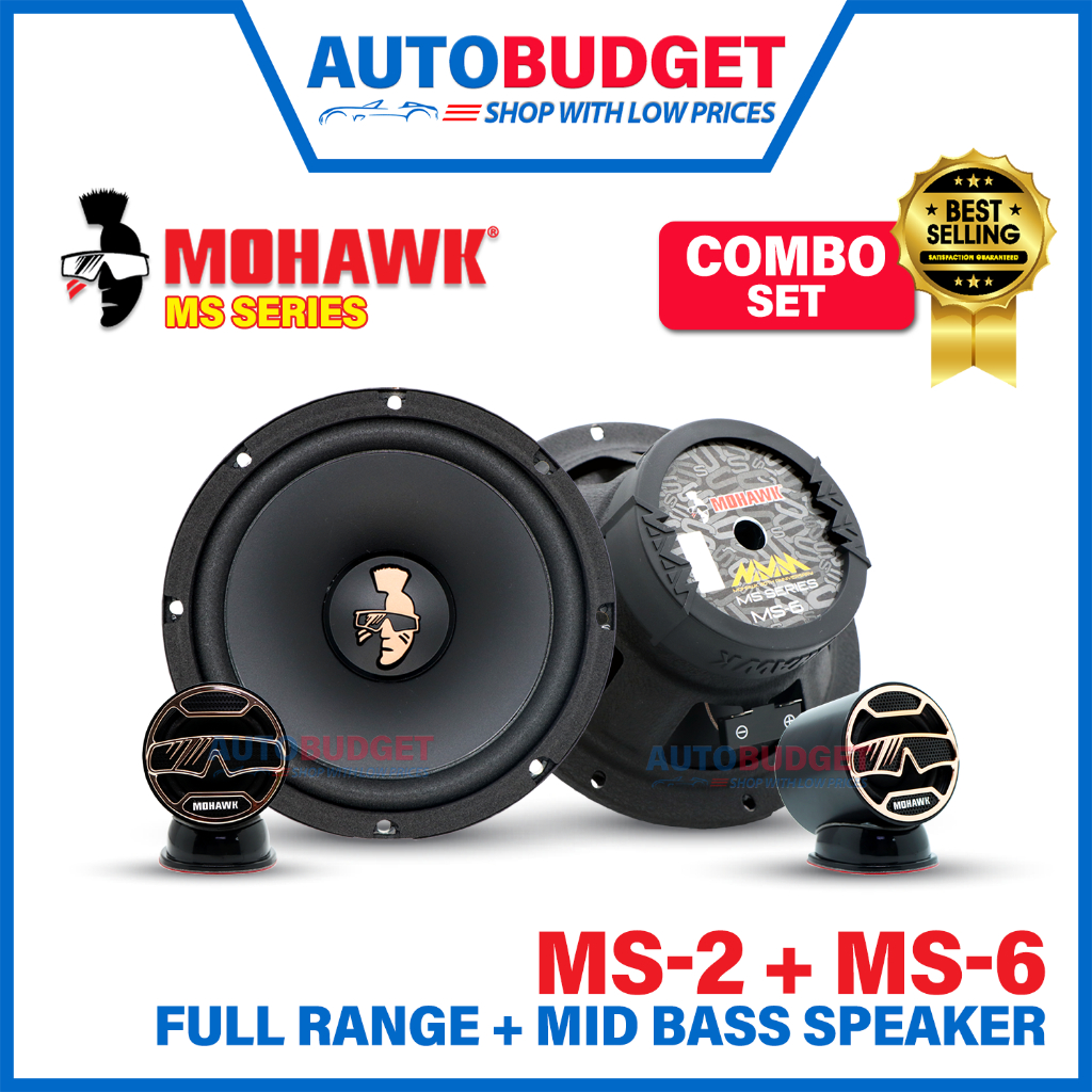 Mohawk Full Range + Mid Bass Speaker Combo Set Car Audio Dashboard Car ...