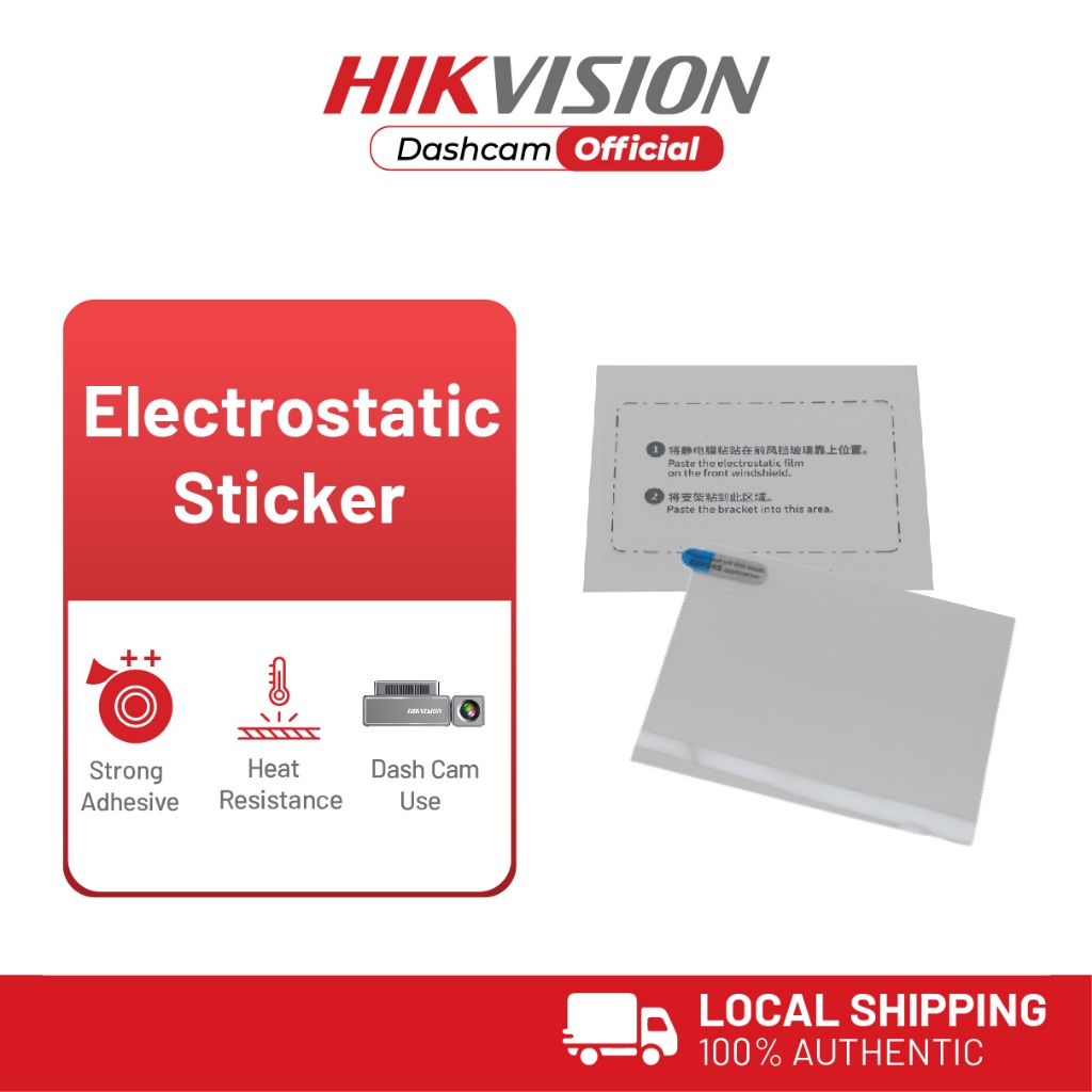 HIKVISION Dashcam Electrostatic Sticker Heat-Resistant Adhesive Film ...