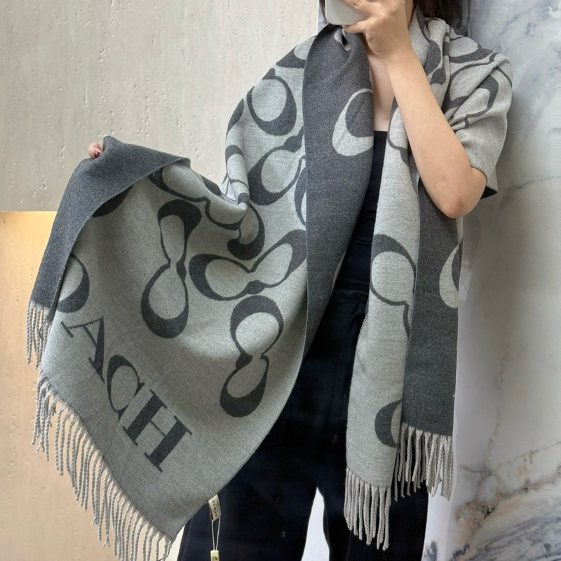 Auth 🇺🇸 Coach Cashmere Wool Scarf 🧣 | Shopee Malaysia