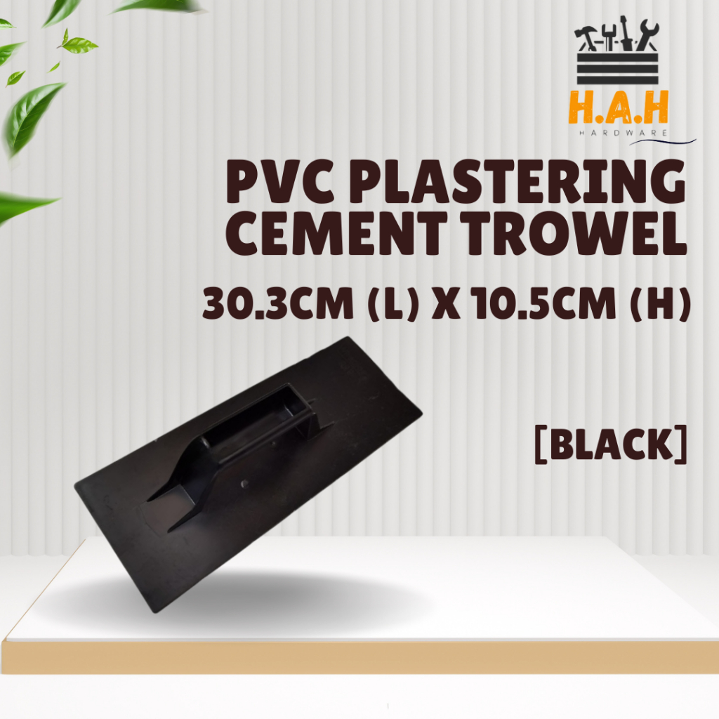 🔥READY STOCK🔥 BLACK PVC PLASTERING CEMENT TROWEL PLASTIC TROWEL PAPAN ...
