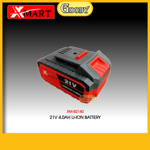 XMART 21V 4.0AH/5.0AH BATTERY & CHARGER (XM-B2140 / XM-B2150 / XM-C21 ...