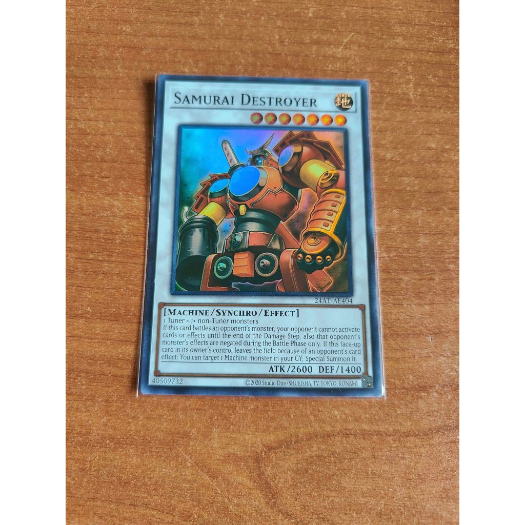 Yugioh: 24AT-AE404 Samurai Destroyer (SR) | Shopee Malaysia