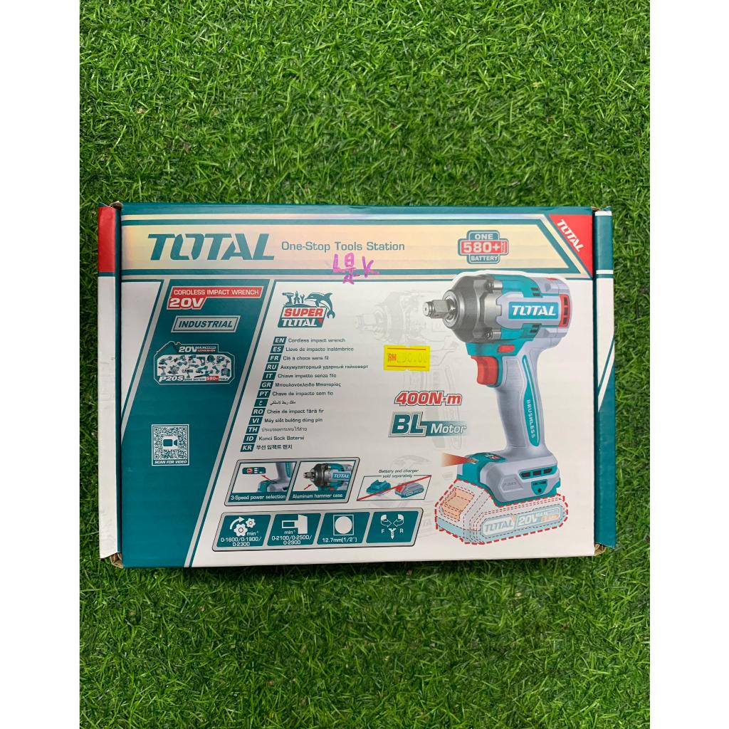 TOTAL 400NM IMPACT WRENCH/IMPACT WRENCH 40NM/MESIN BUKA TAYAR KERETA ...