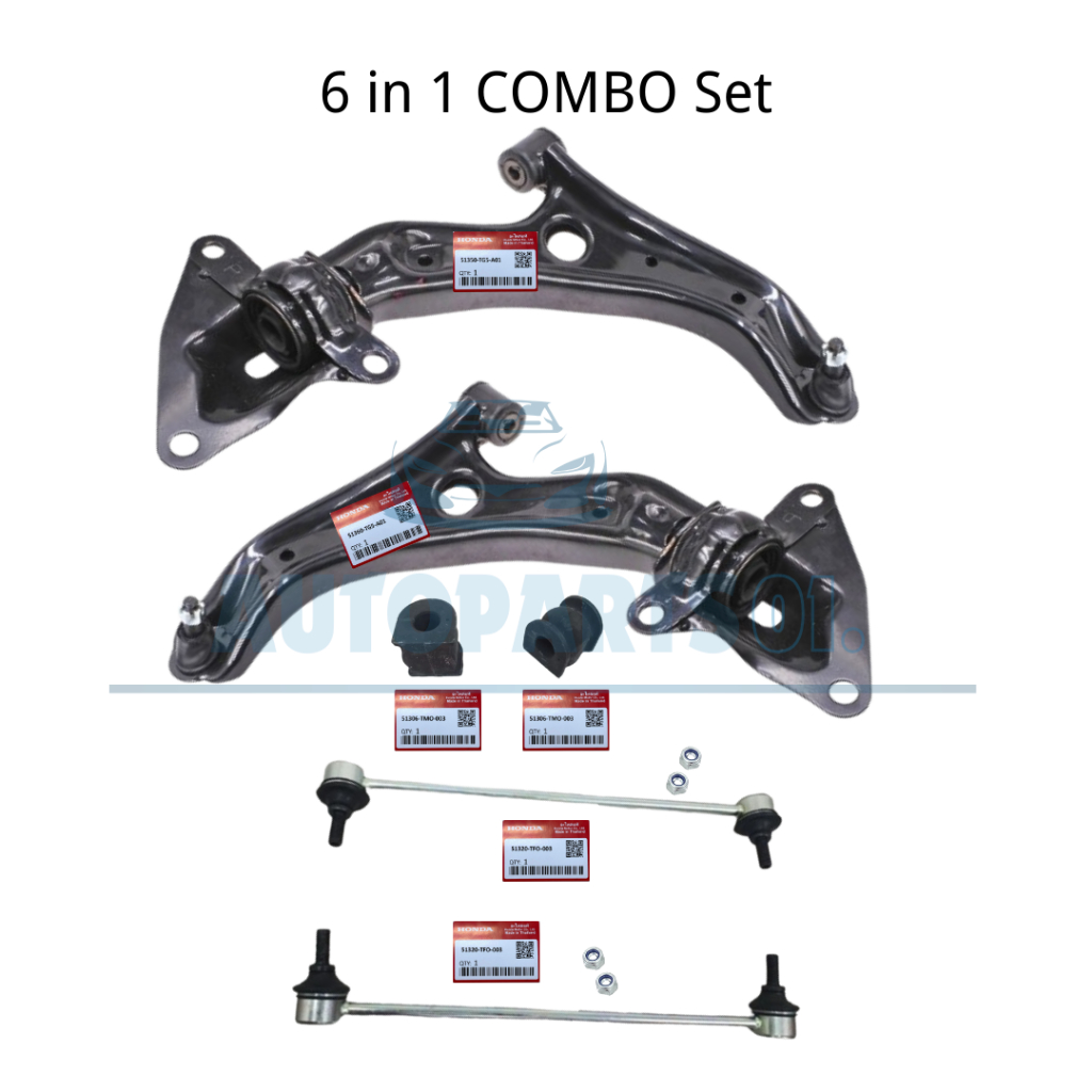 [6 in 1 SET] Front Lower Arm / Stabilizer Link / Bush - Honda City TMO ...