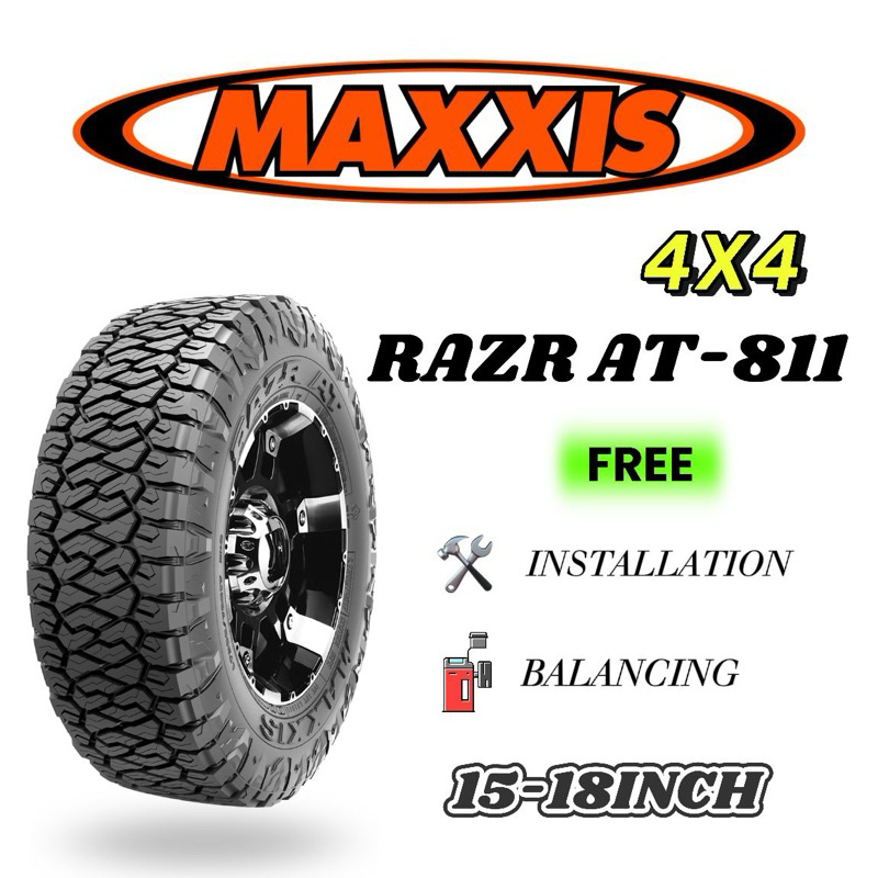 MAXXIS RAZR AT811 TAYAR BARU KERETA 4X4 OFFROAD （ALL-TERRAIN）16 17 18'' INCH | Shopee Malaysia