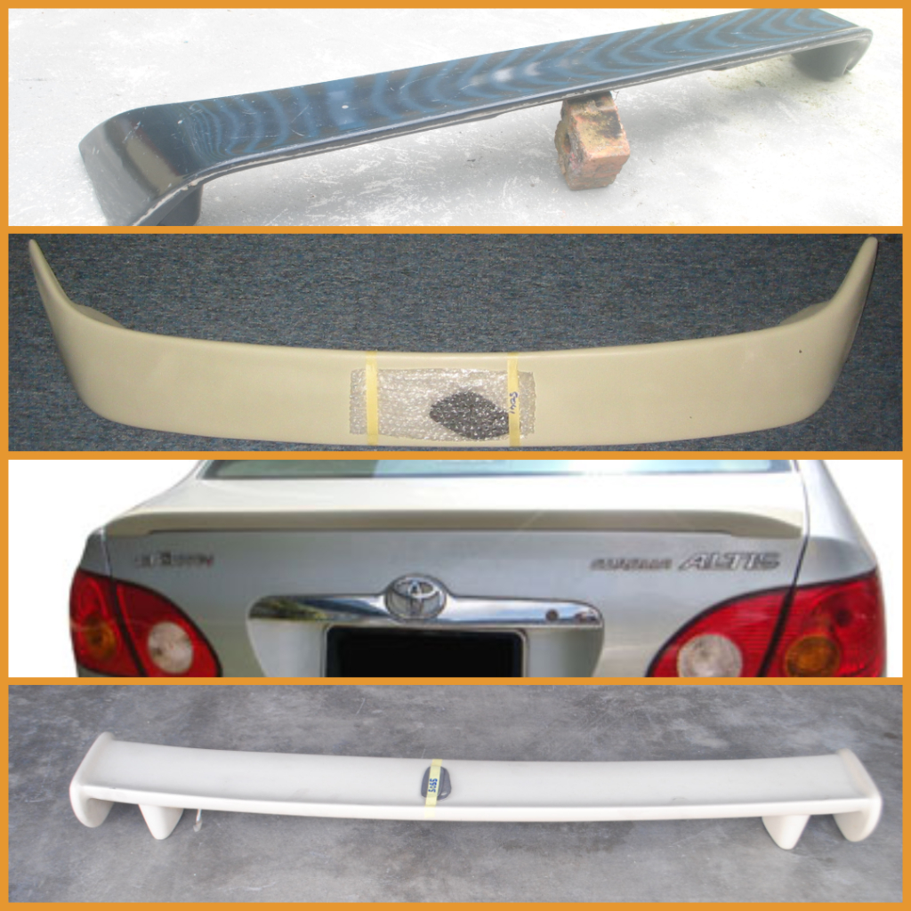 Toyota Corolla Altis E120 AE120 2001 2004 2005 Saloon Rear Spoiler ...