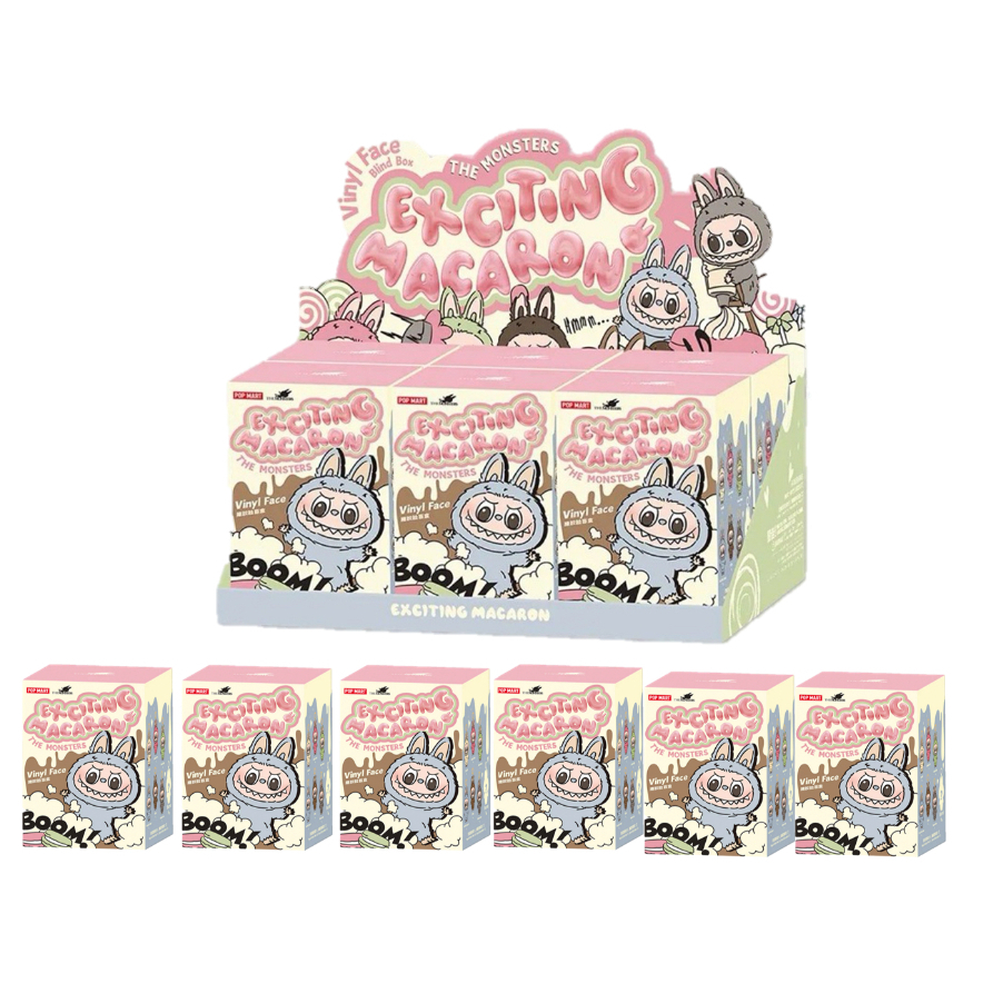 【New Year Sale】POP MART Labubu V1 Tasty Macarons Vinyl Face Blind Box ...