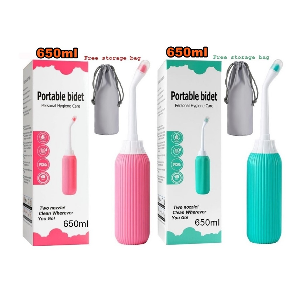 650ml Bidet Spray Travel Peri Bottle Bidet Baby Portable Perineal Buttock Cleaner Pregnant Water ...