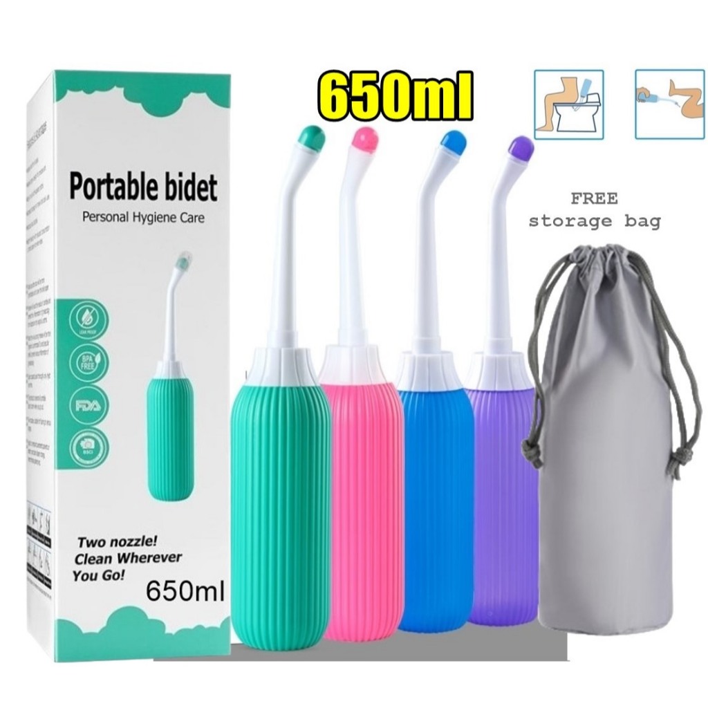 650ml Portable Travel Bidet Spray Bottle Peri Handheld Peri Bottle Baby Pregnant Washing Cleaner ...