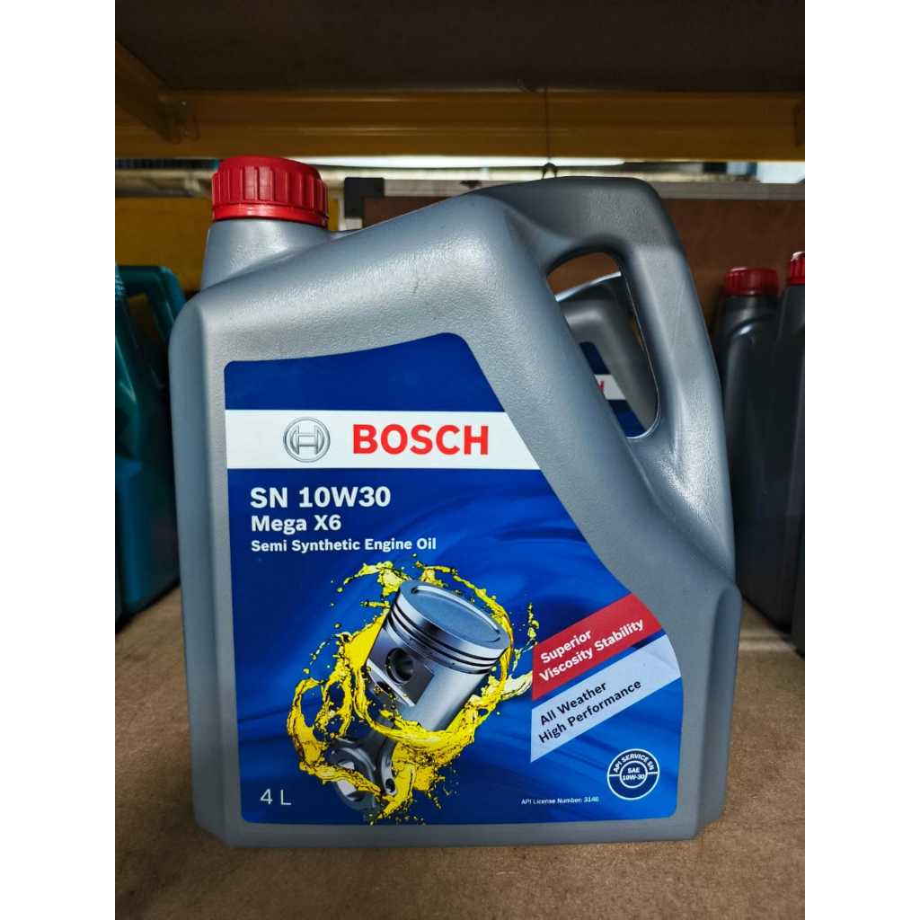 Engine Oil Bosch Semi Synthetic 10W-30 (4L) | Shopee Malaysia