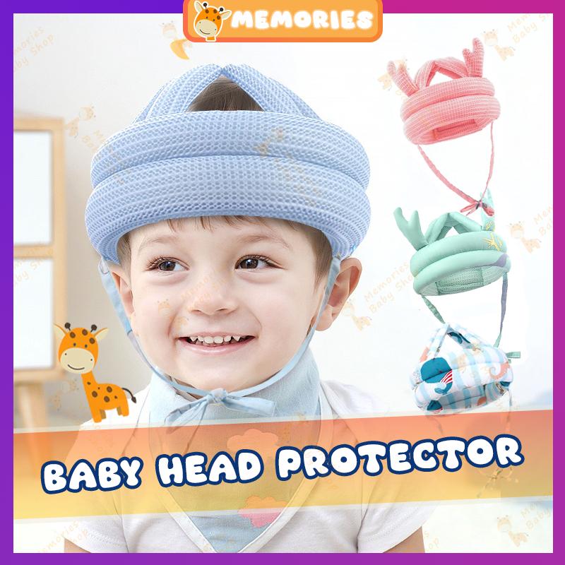 Baby Safety Head Fall Protector Breathable Pillow Headrest Guard Fall ...