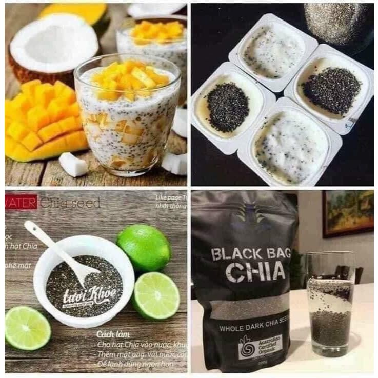 [ Australian ] Black Bag CHIA Organic Healthy Black CHIA Seeds (500g ...