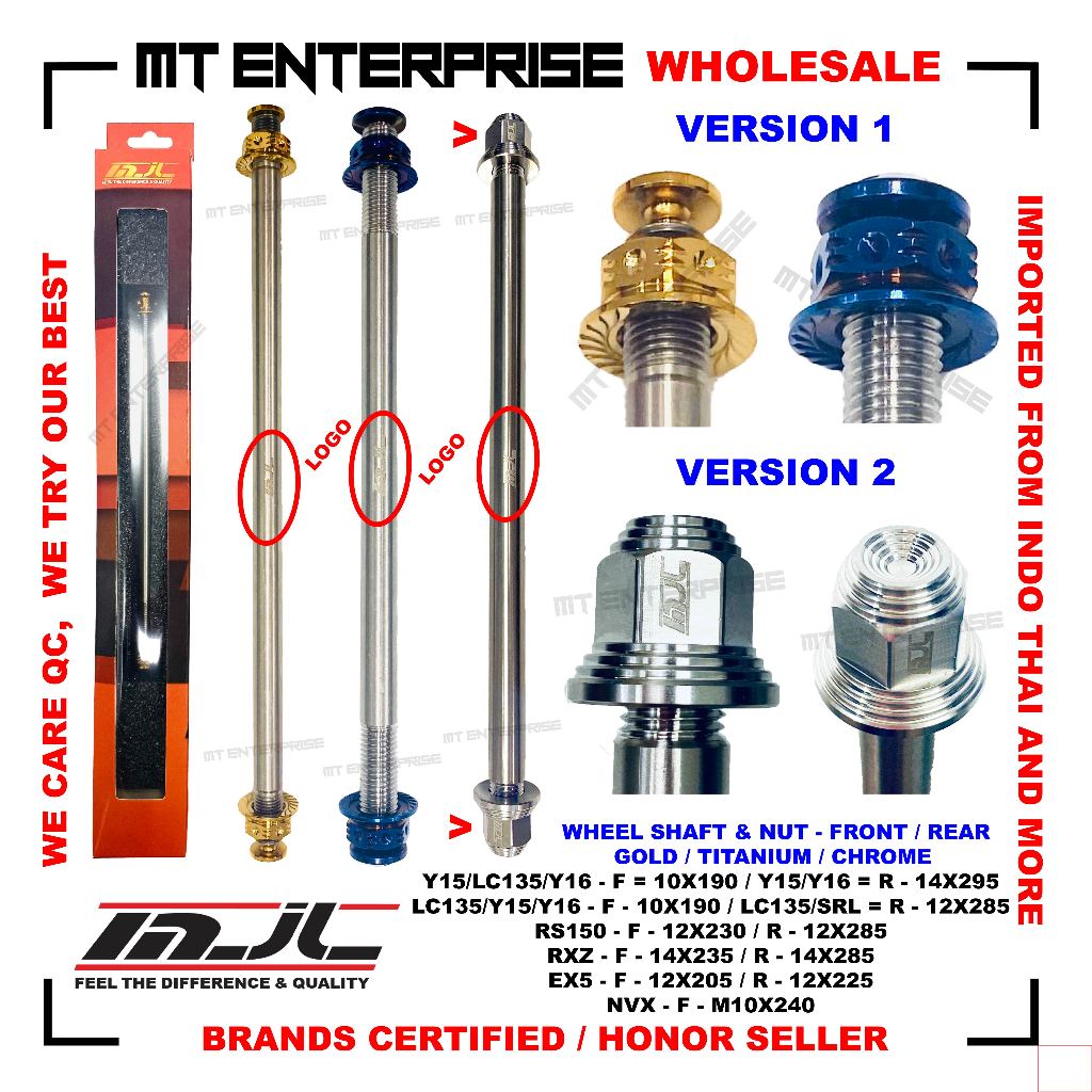 FREE 1 WHEEL RIM SPANNER + 1 YAMALUBE OIL - MJL Wheel Rim Shaft & Nut ...