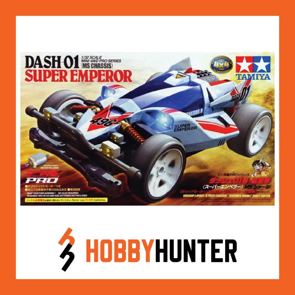 Tamiya Mini 4WD [18632] Pro Series DASH-01 Super Emperor (MS Chassis ...
