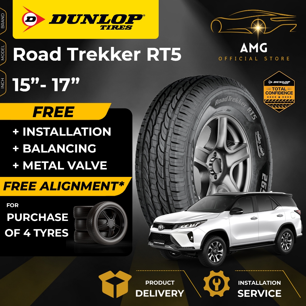 Dunlop Road Trekker RT5 Pickup Truck SUV Crossover 4x4 Tyre (FREE ...