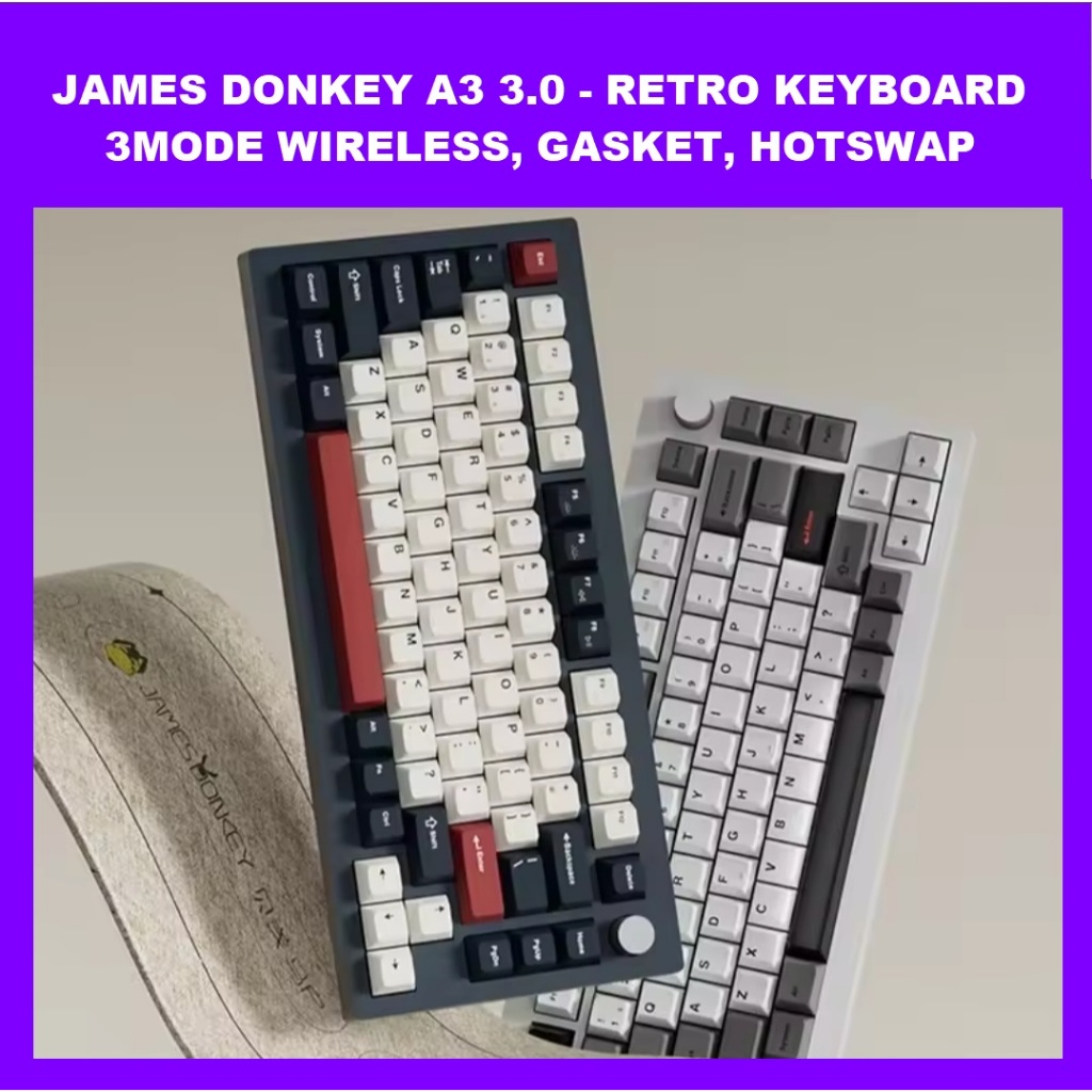 James Donkey A3 3.0 Full Build Retro Mechanical Keyboard | Shopee Malaysia