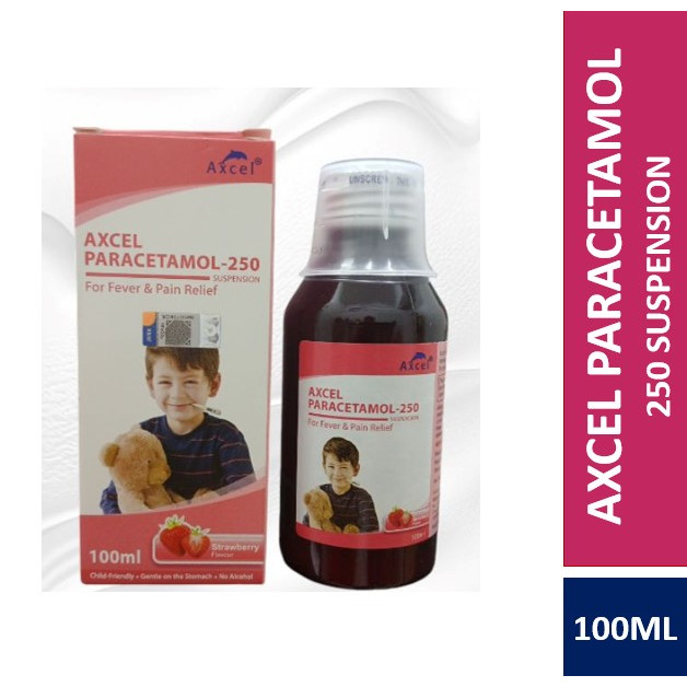 AXCEL PARACETAMOL - 250 SUSPENSION STRAWBERRY FLAVOUR 100ML | Shopee ...