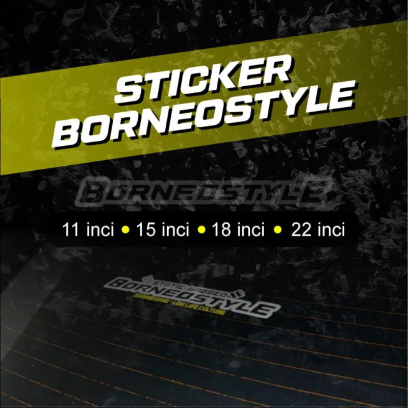 BORNEO STYLE GAYA BORNEO AKSESORI PELEKAT CERMIN KERETA | Shopee Malaysia