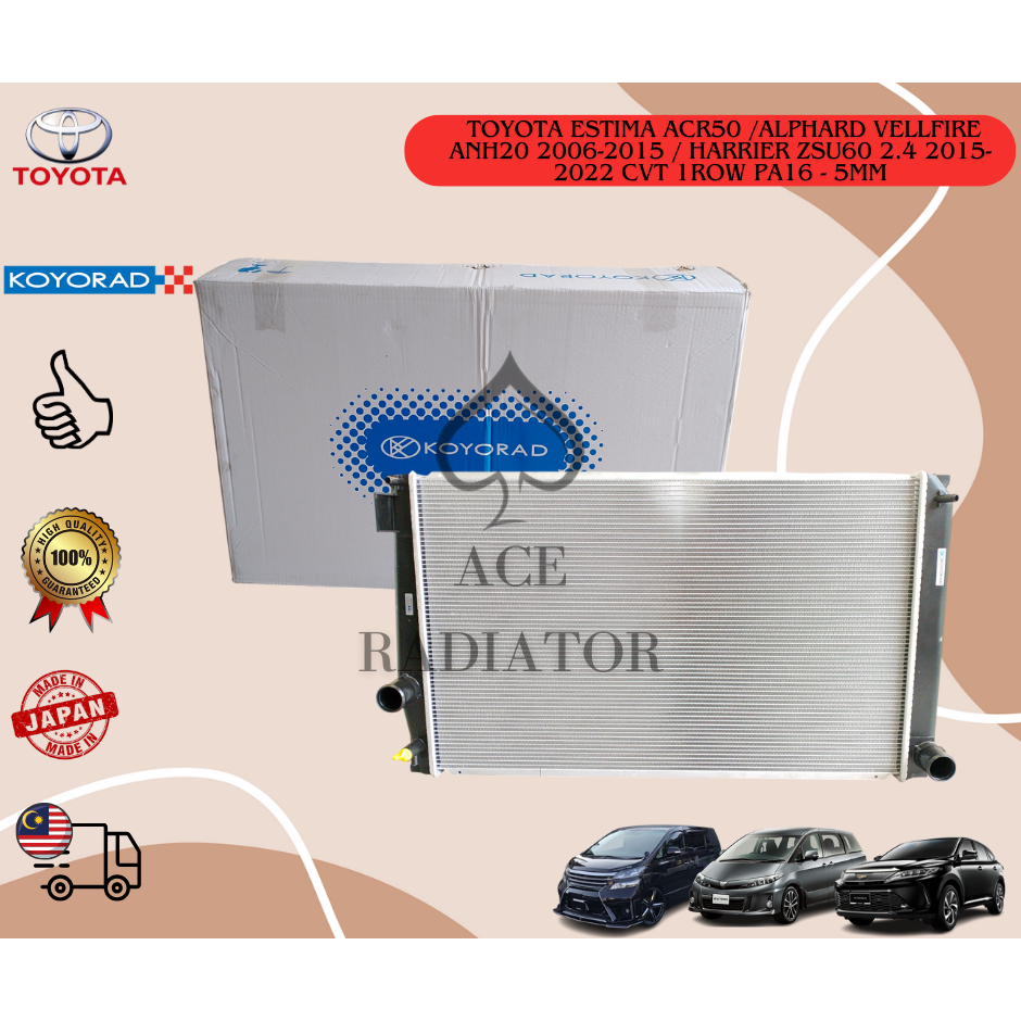 TOYOTA ESTIMA ACR50/ VELLFIRE / ALPHARD ANH20 2.4CC 2006-2015 CVT 1ROW ...