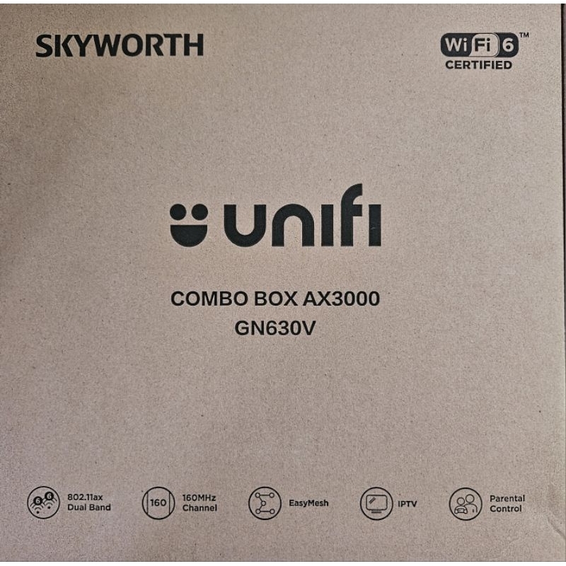 UNIFI COMBO BOX AX3000 GN630V SKYWORTH/ROUTER/MESH/ACCESS POINT/ONU ...